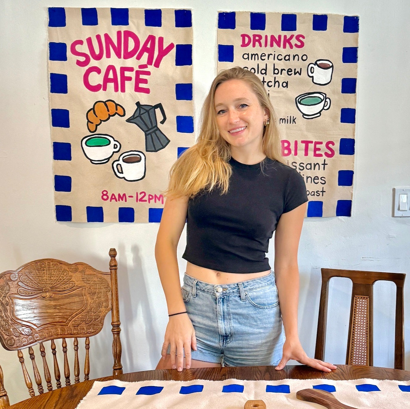 Create Your Own Coffee Shop Canvas Banner with Fabric Paint – Tulip ...