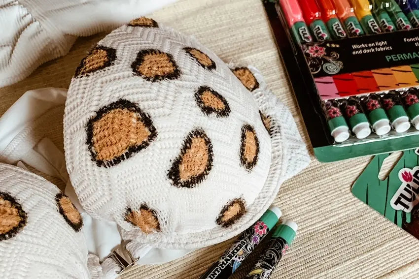 DIY Leopard Print Swimsuit with Fabric Markers – Tulip Color Crafts