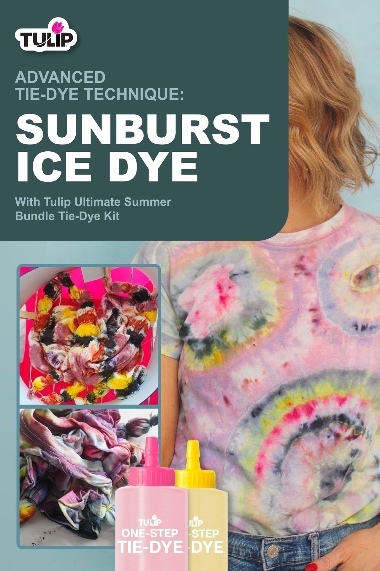 Advanced Tie-Dye Technique: Sunburst Ice Dye – Tulip Color Crafts